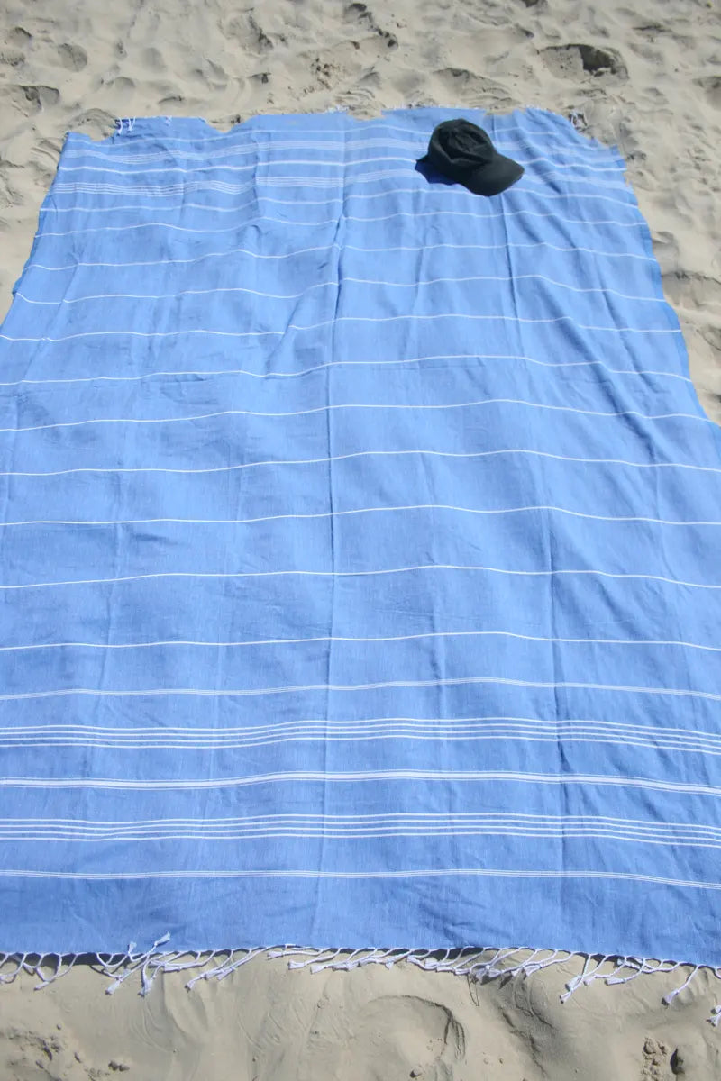 Drifter Reversible Double Beach Blanket - Blue – Sumavi